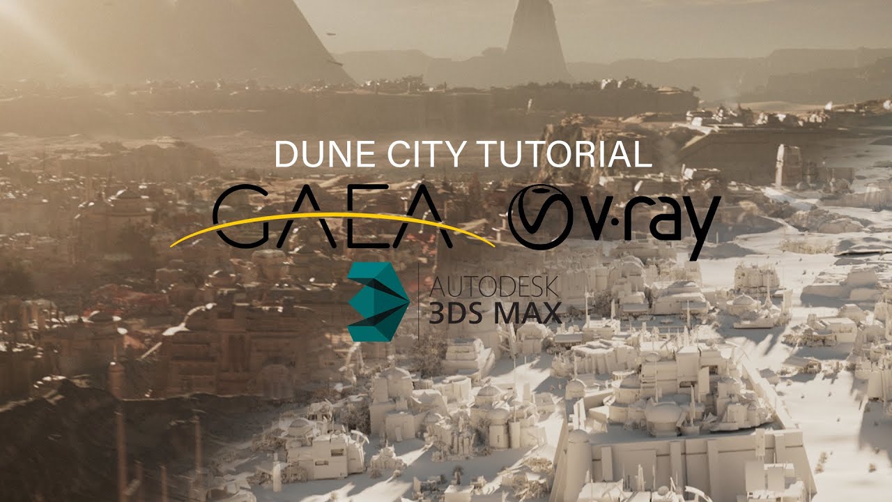 What I did on the DUNE CITY project | 3DSMax, Vray, Gaea, Speedtree ...