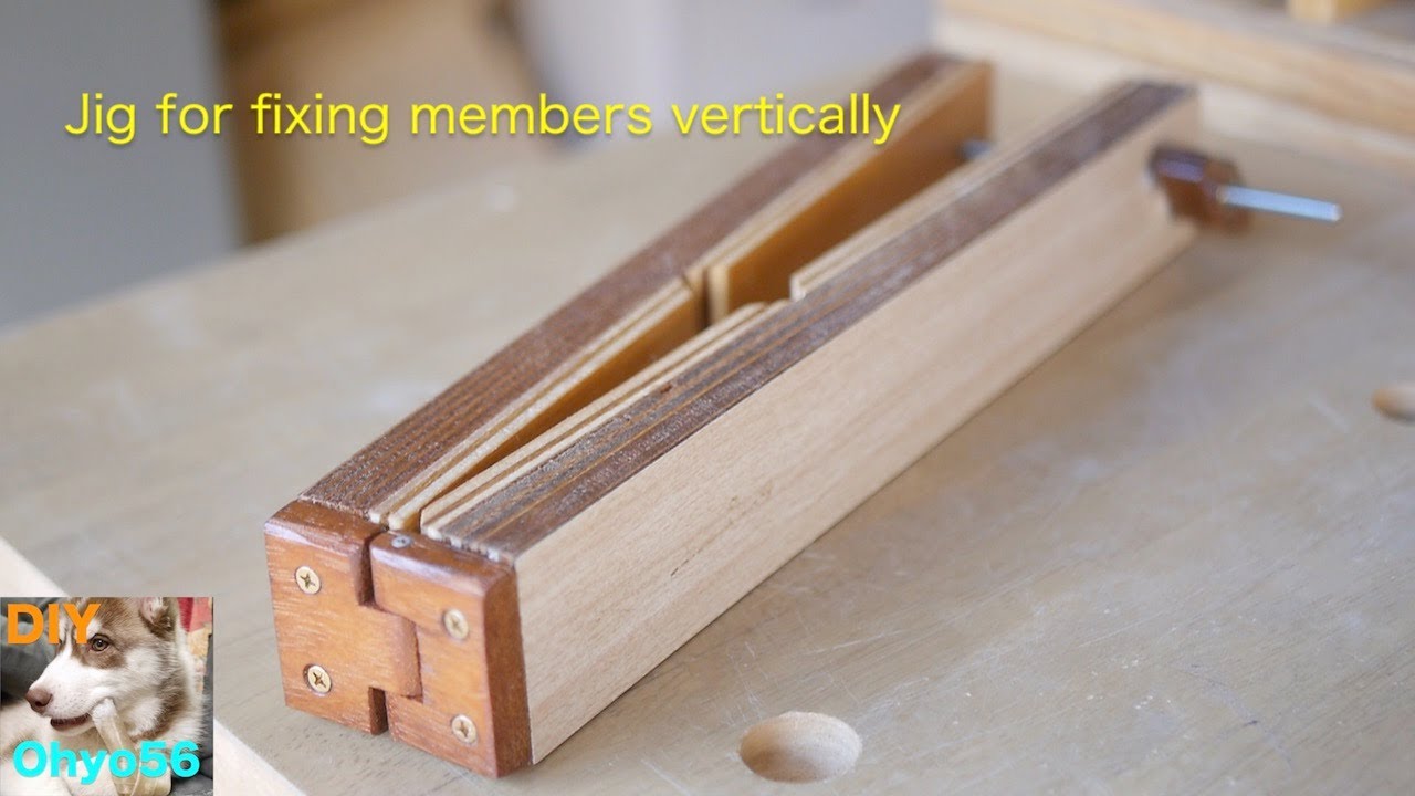 Jig for fixing members vertically - YouTube