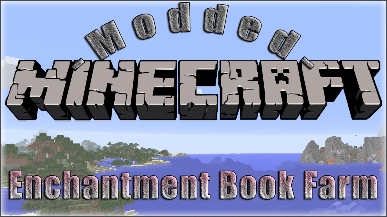 Modded MineCraft - Enchantment Book Farm - YouTube