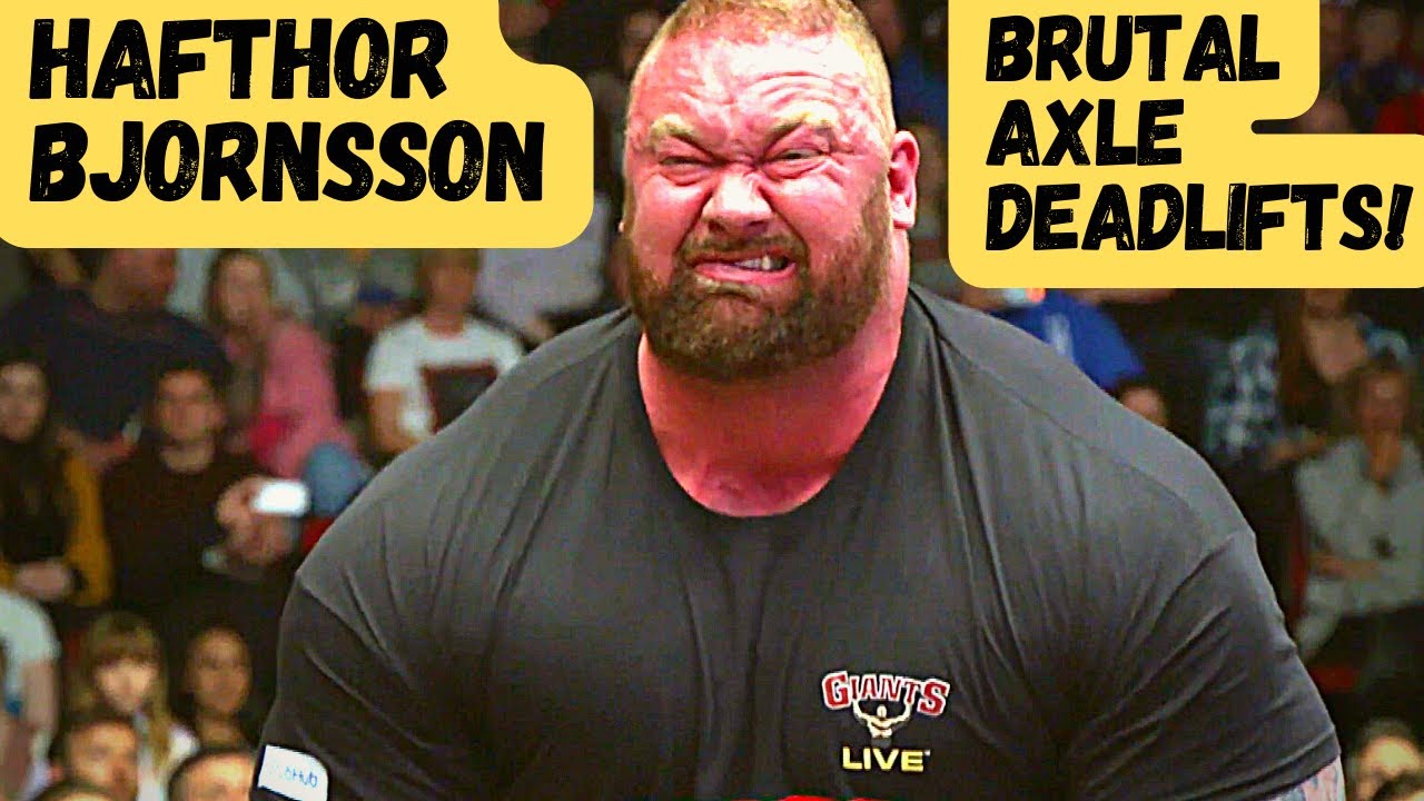 Hafthor BJORNSSON's Brutal Axle DEADLIFTS! - YouTube
