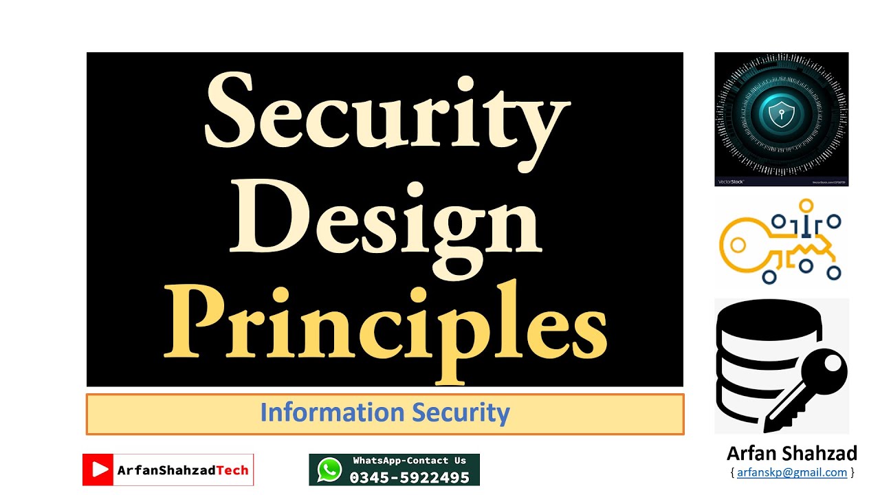 Info. Sec. (03): Security Design Principles by Arfan Shahzad - YouTube