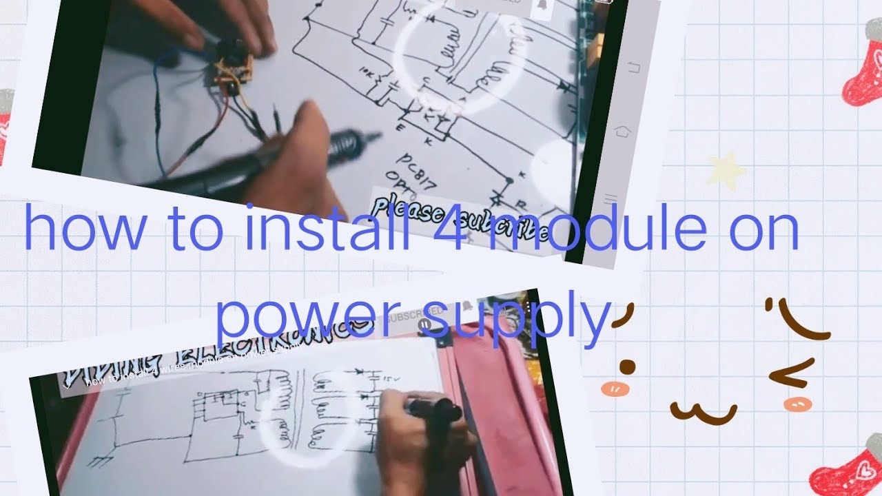 how to install 4 wires module on power supply - YouTube
