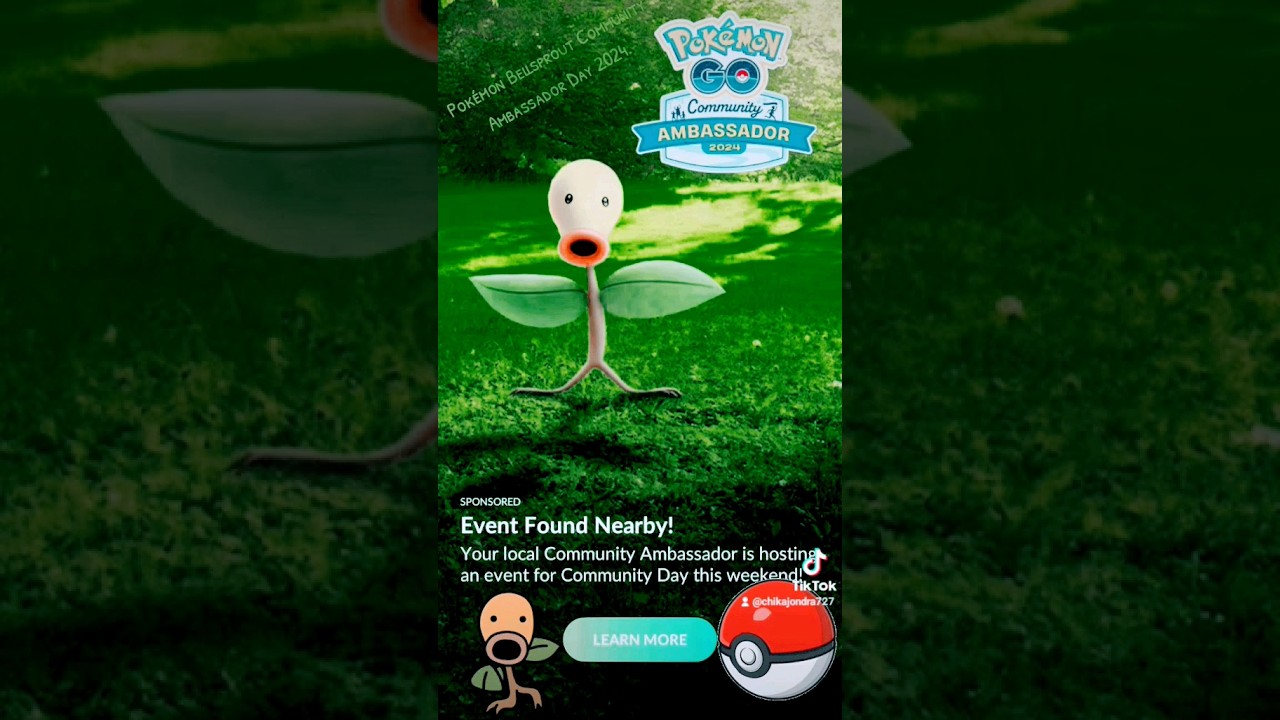 Pokémon Go Bellsprout Community Ambassador Day 2024 - YouTube