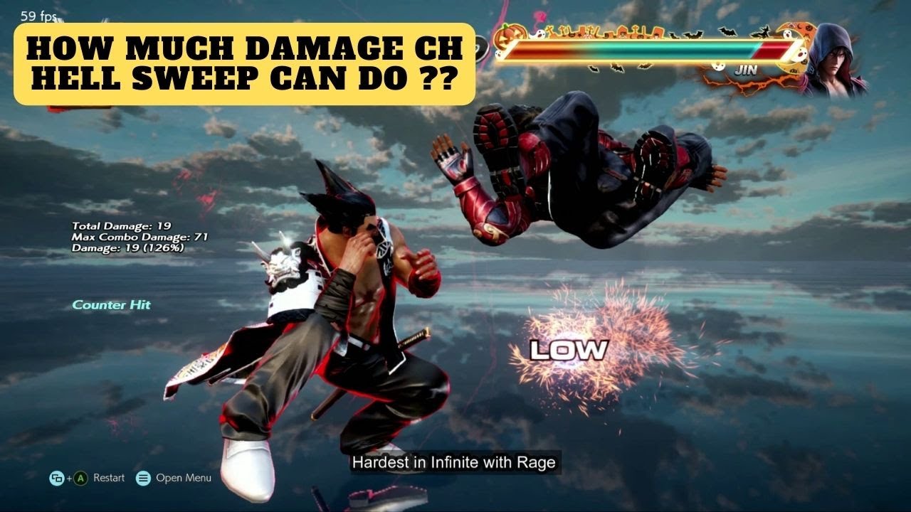 Heihachi CH Hell Sweep Extremely Hardest Combos - YouTube