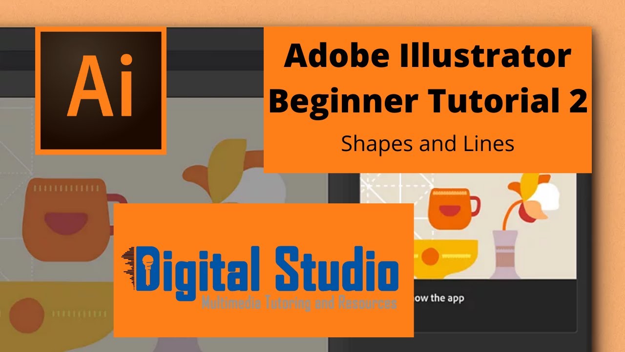 Adobe Illustrator Beginner Tutorial 2 (Shapes and Lines) - YouTube
