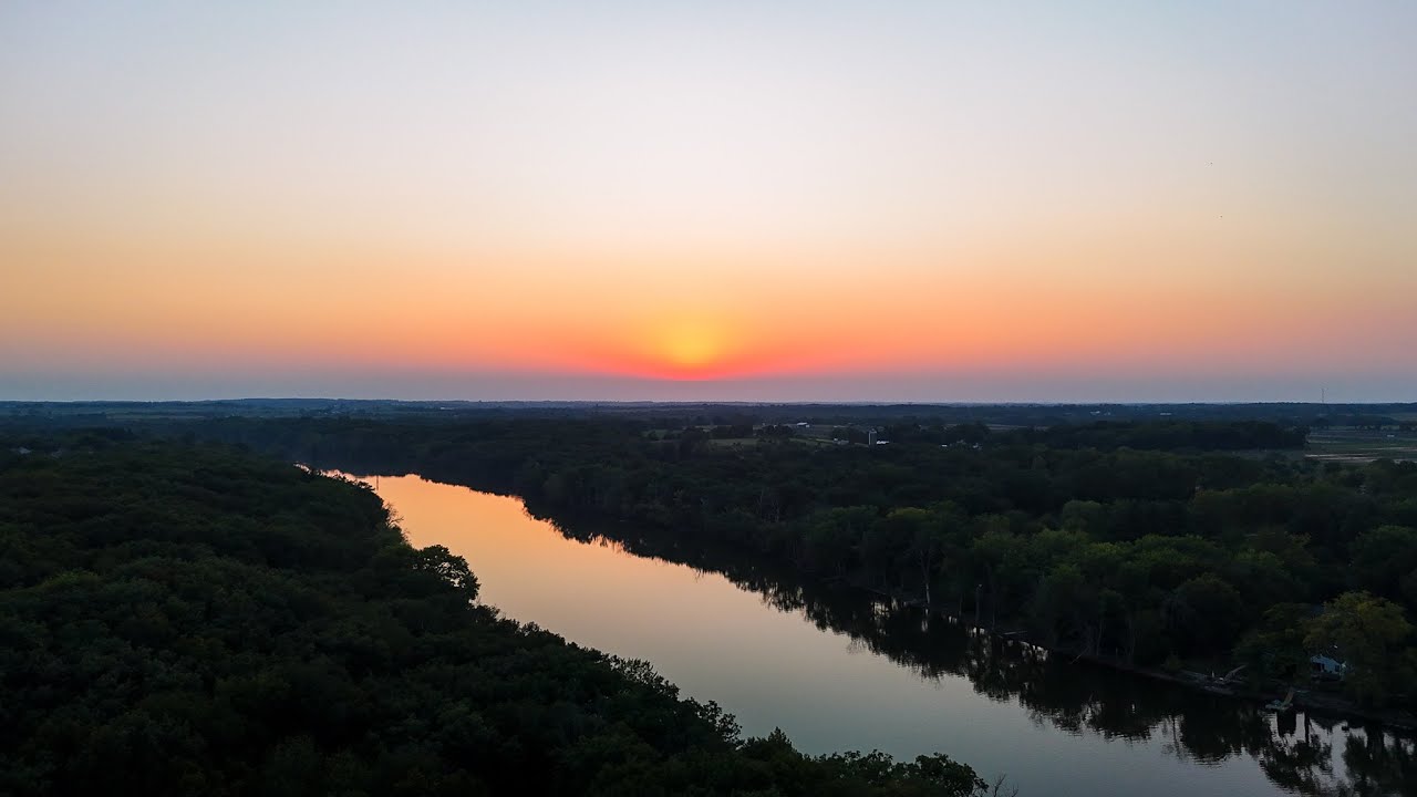 Tranquil Sunset Over Rock River: Fishing at Indianford Dam | Lofi Hip ...