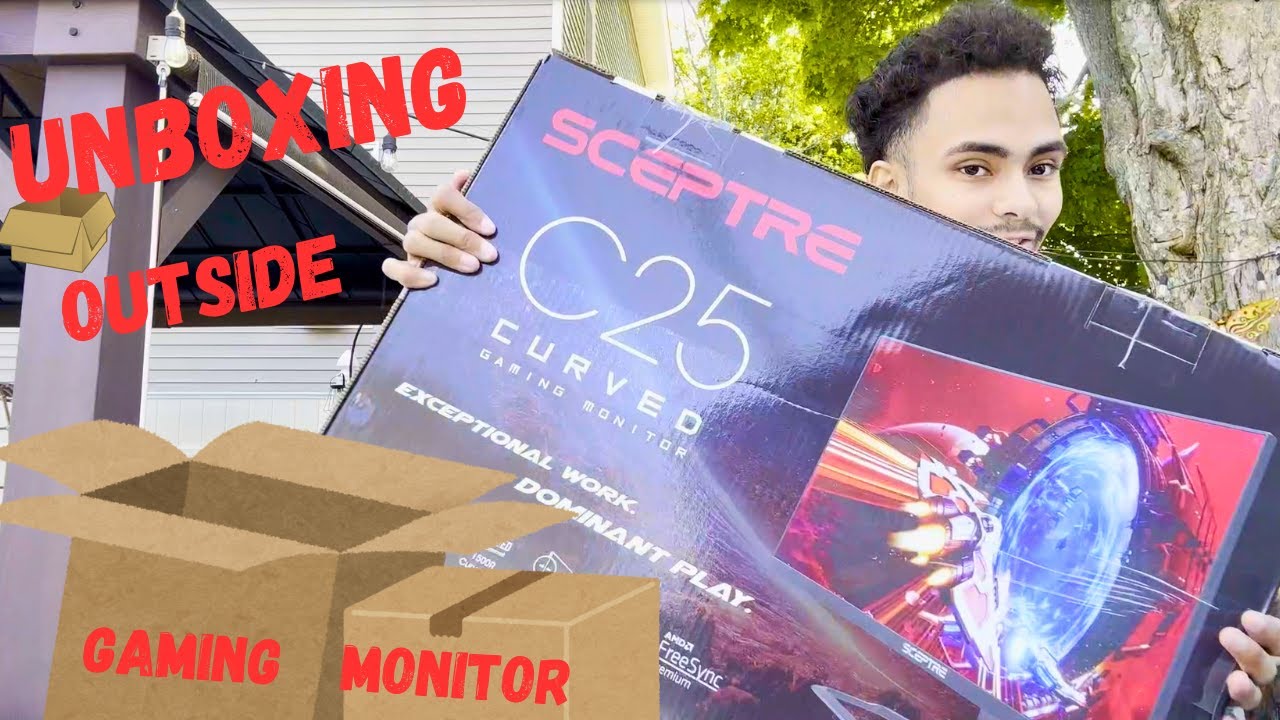Sceptre C25 24in 240Hz Monitor Unboxing - YouTube