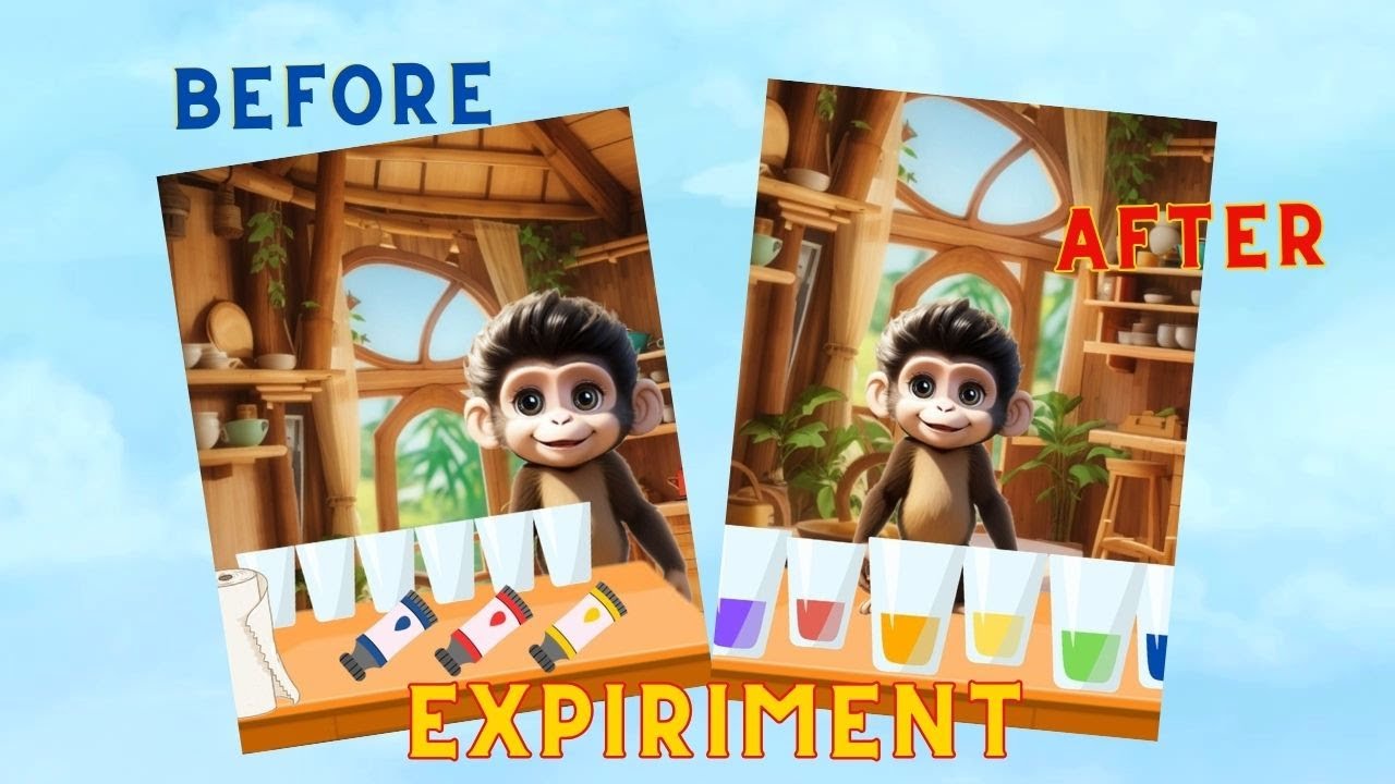 Learn about Collors and Walking Water, Science of Mixing Colors ...