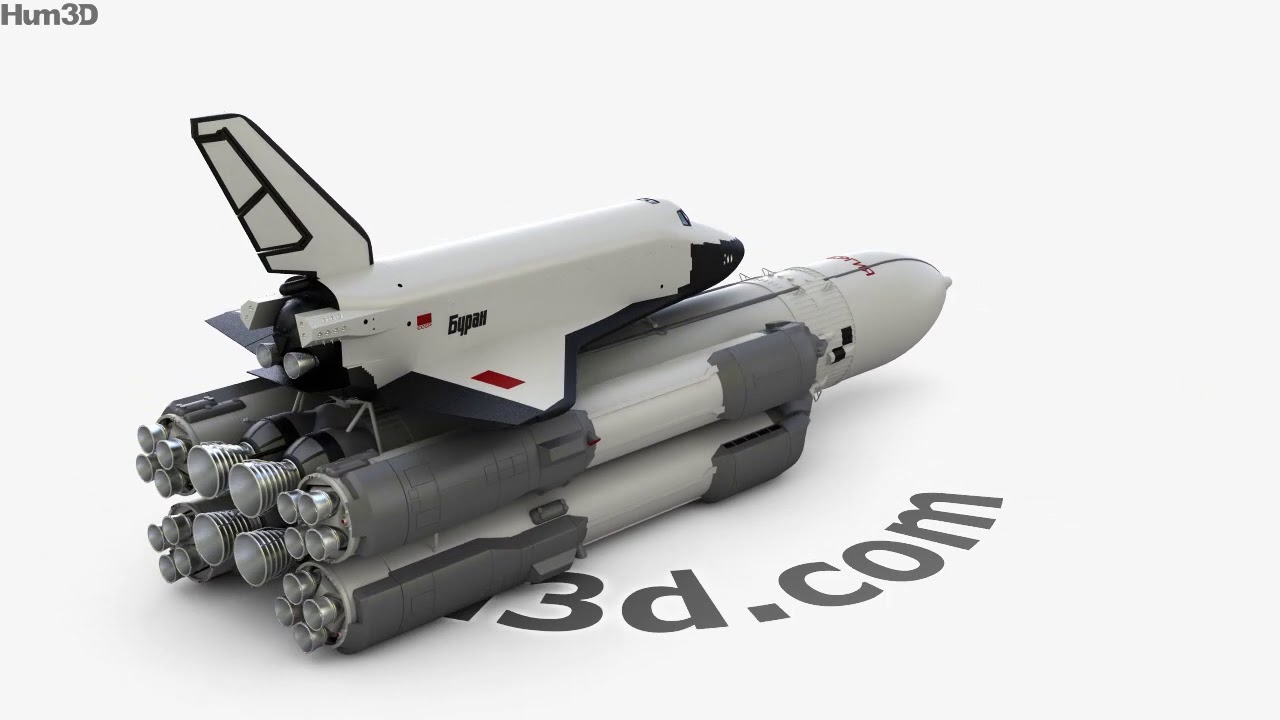 Energia Buran 3D model by 3DModels.org - YouTube