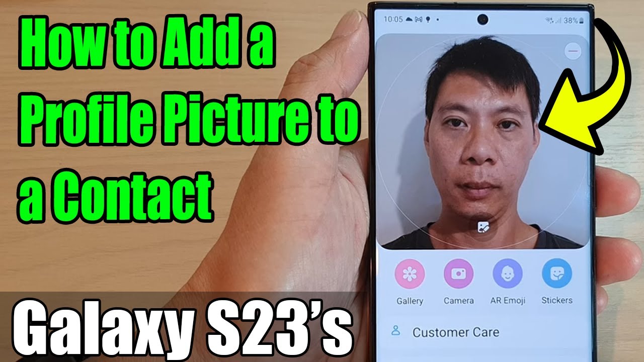 Galaxy S23's: How to Add a Profile Picture to a Contact - YouTube