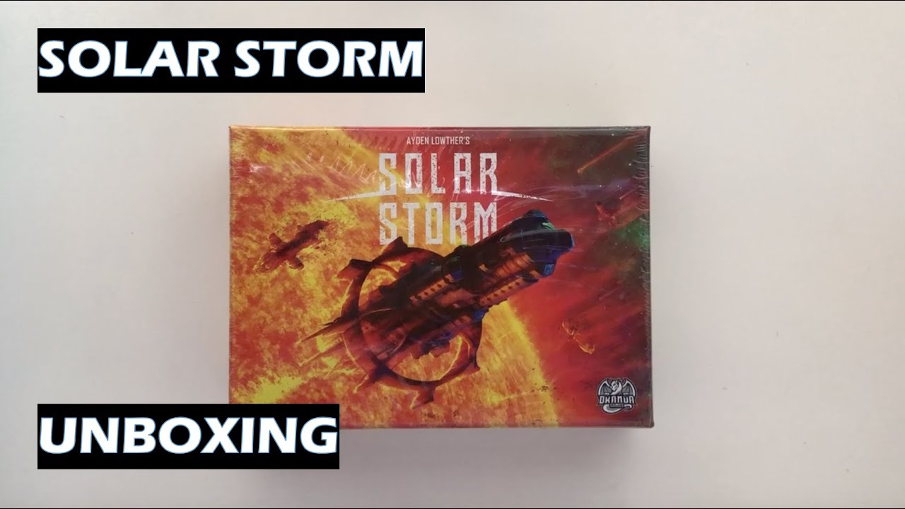 Unboxing Solar Storm board game - YouTube
