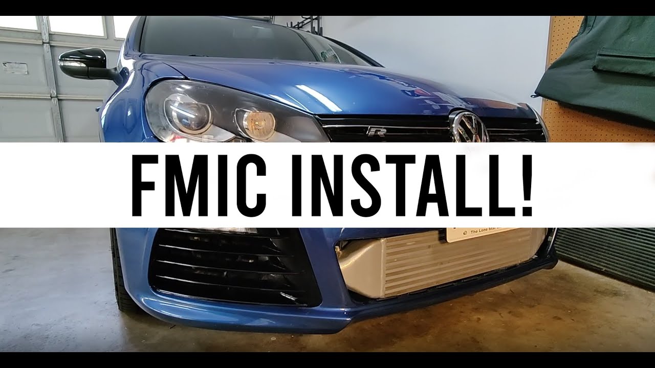 Installing a Front Mount Intercooler (FMIC) on my MK6 Golf R - YouTube