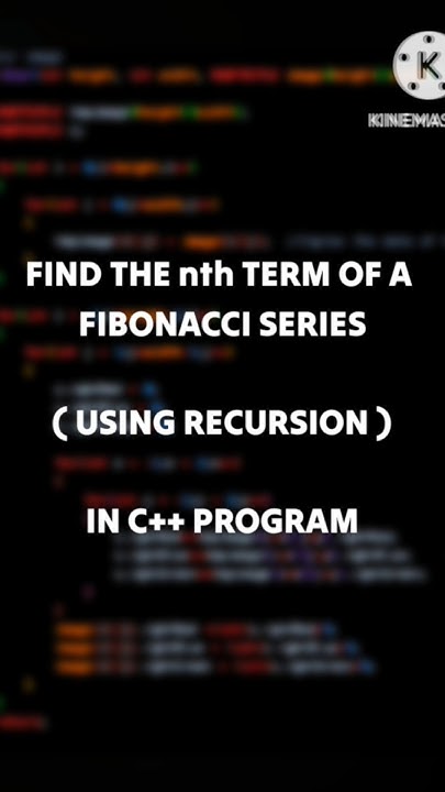 Find the nth Term of a Fibonacci Series ( using Recursion ) #programming #coding #program # ...