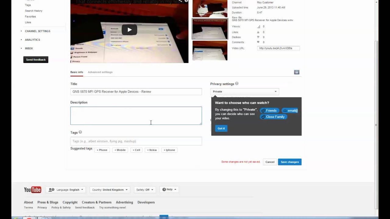 How To Create a YouTube Account, Upload a Video and Basic Channel setup ...
