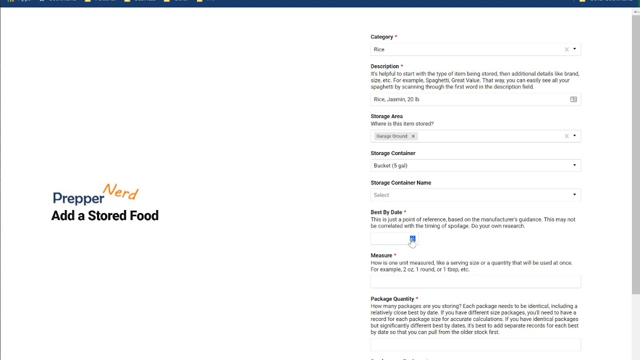 Getting Started - Add a Food - YouTube