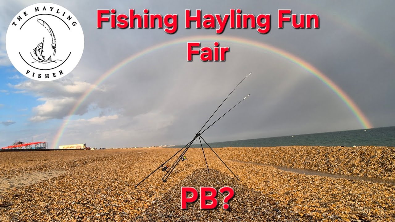 Fishing Hayling Island Fun Fair. PB for me! - YouTube