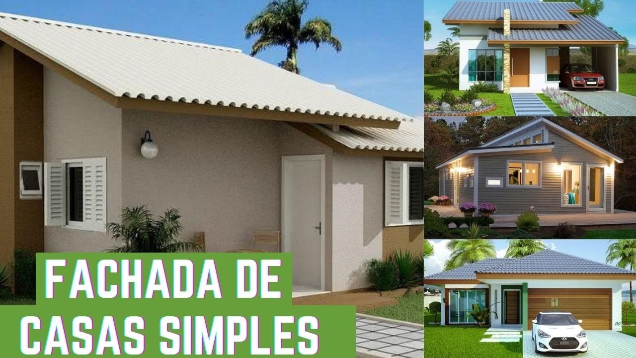 Fachada de Casas Simples - 50 Melhores Ideias de Fachadas de Casas ...