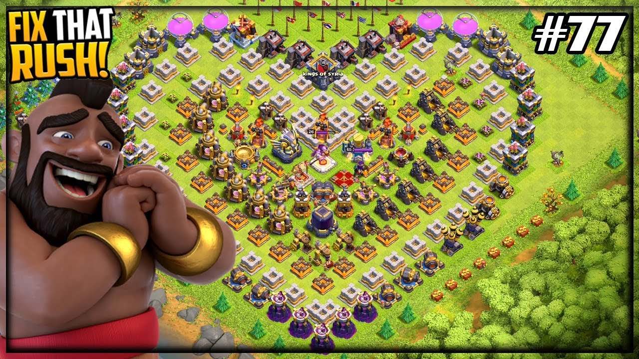 I LOVE This Base! Clash of Clans Fix That Rush Episode 77 - YouTube
