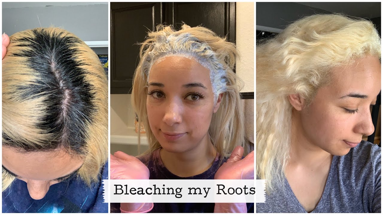 How I bleach my roots - YouTube