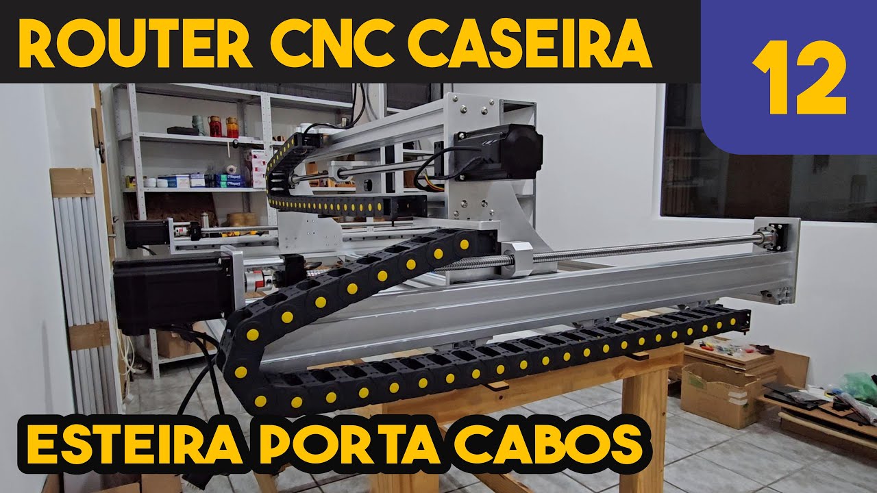 CNC Router Caseira - Esteira Porta Cabos #12 - YouTube