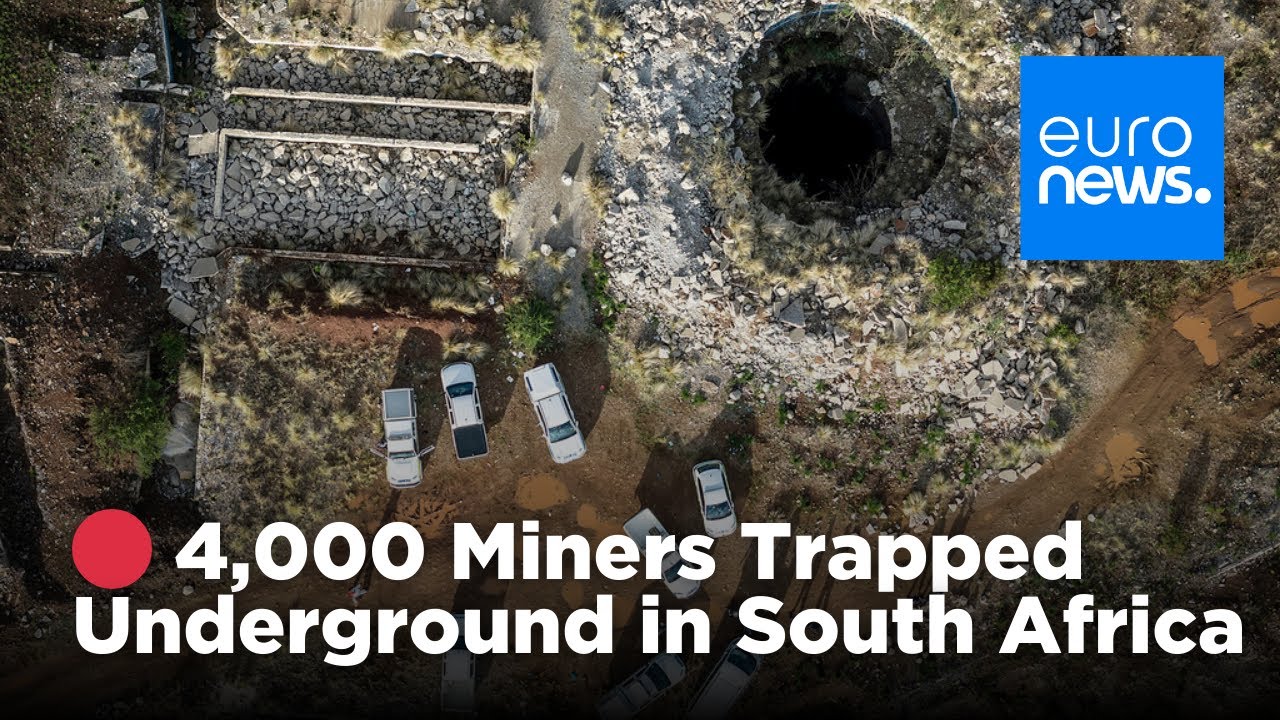 🔴 Trapped miners in South Africa: Over 4,000 illegal miners await ...