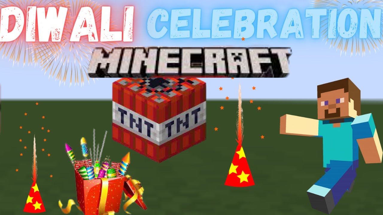 DIWALI CELEBRATION IN MINECRAFT || Crackers And So Much Blast - YouTube