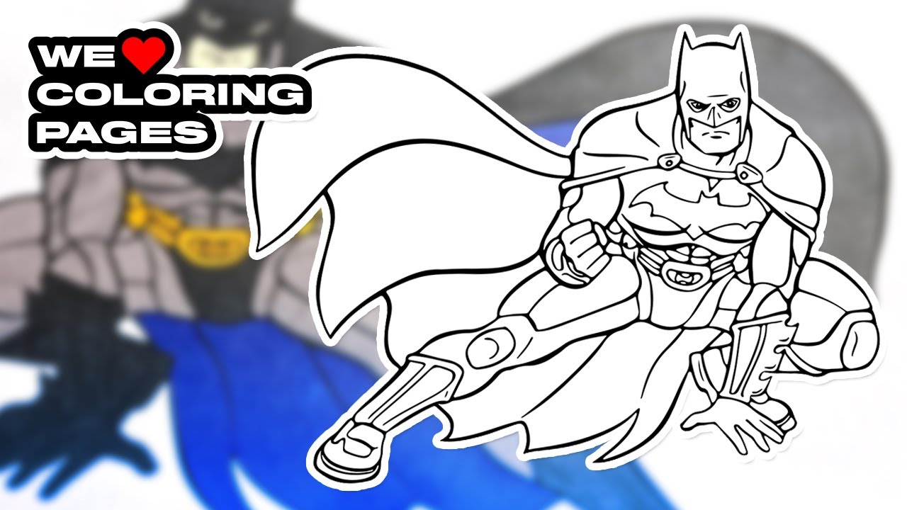 #9 Batman DC Coloring Page | WE ️ COLORING PAGES - YouTube