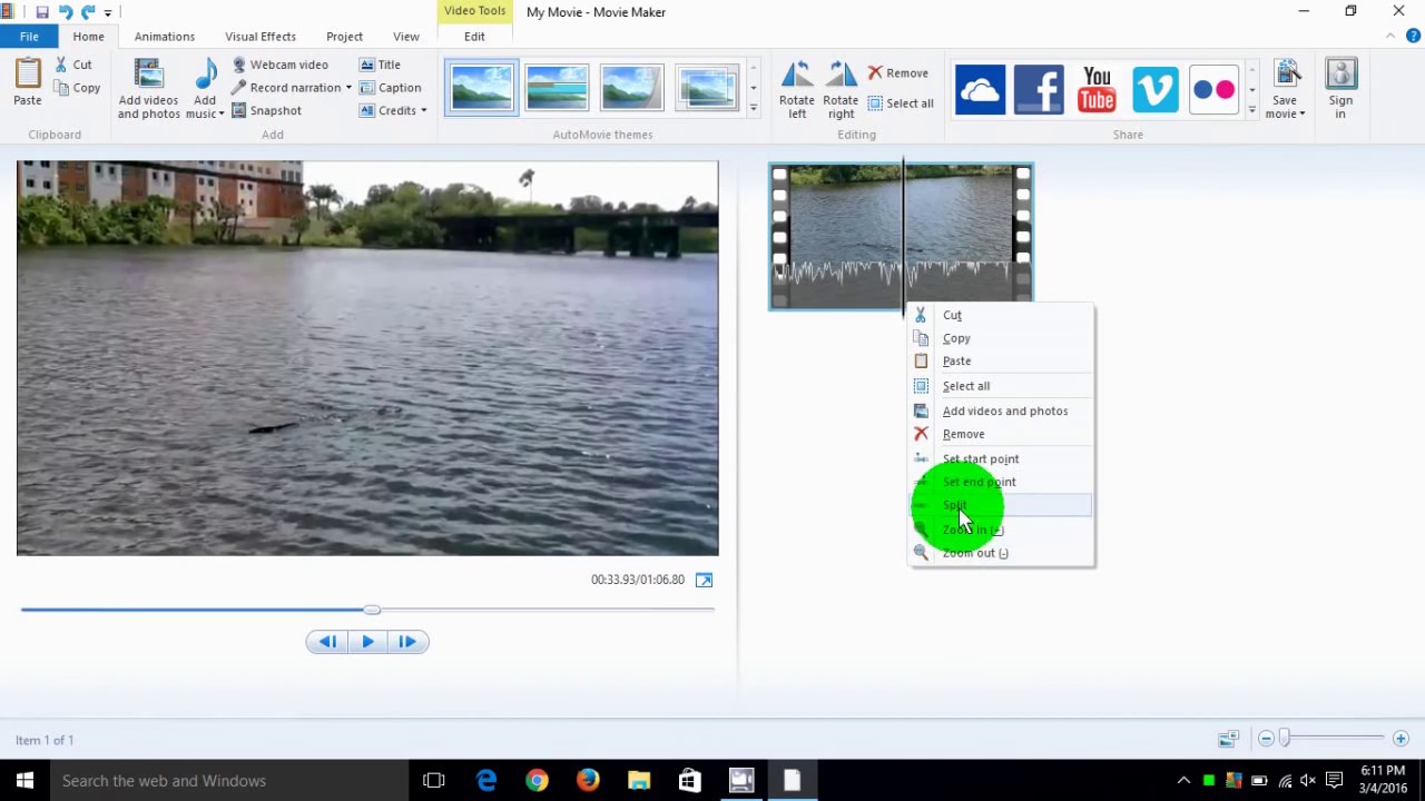 Windows Movie Maker Tutorial for Beginners Movie Maker Windows 10 Split ...