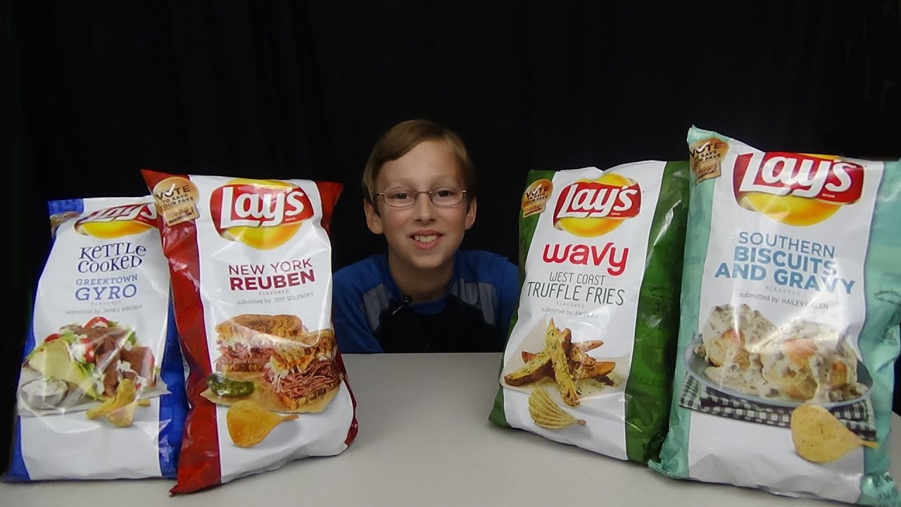 LAYS POTATO CHIP TASTE TEST 2015 | COLLINTV - YouTube