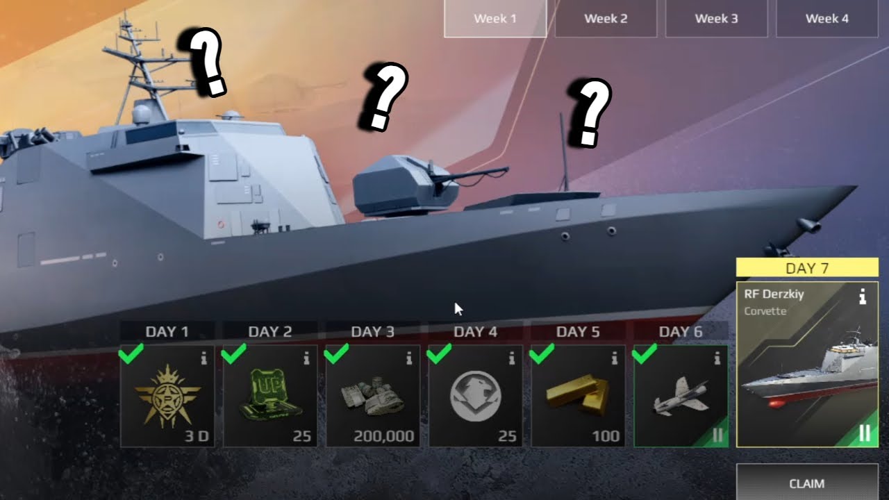 7-Day Login Ship Unlocked! Is It Worth It? | Modern Warships Gameplay ...