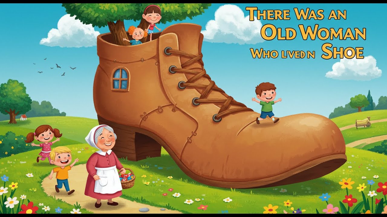 There Was an Old Woman Who Lived in a Shoe | Classic Nursery Rhyme for ...