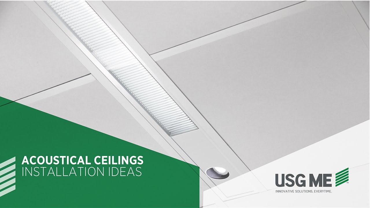 Acoustical Ceiling Installation Ideas - YouTube