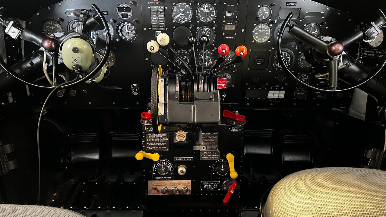 Douglas DC-3 That Started Off As A C-47 Skytrain Cockpit Tour - YouTube