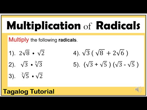 [Tagalog] Multiplication of Radicals #math9 #multiplicationofradicals # ...