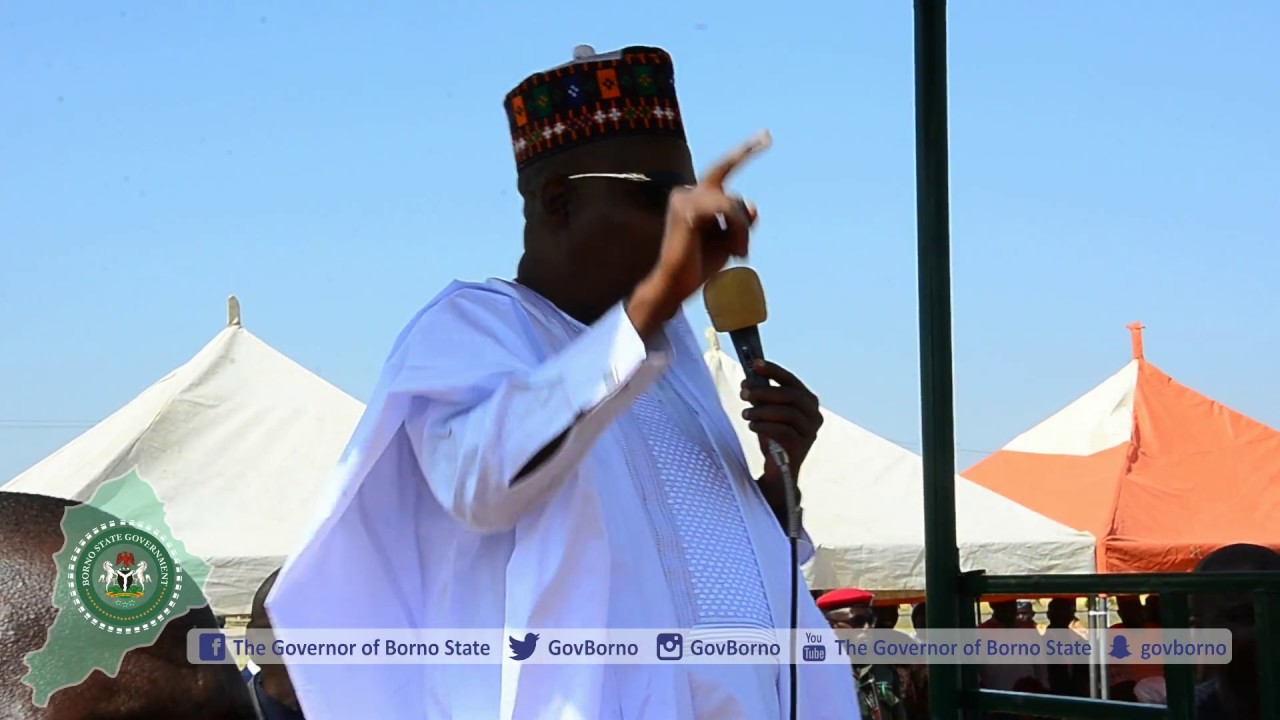 Gov. Kashim Shettima sings the NYSC anthem with corps members - YouTube