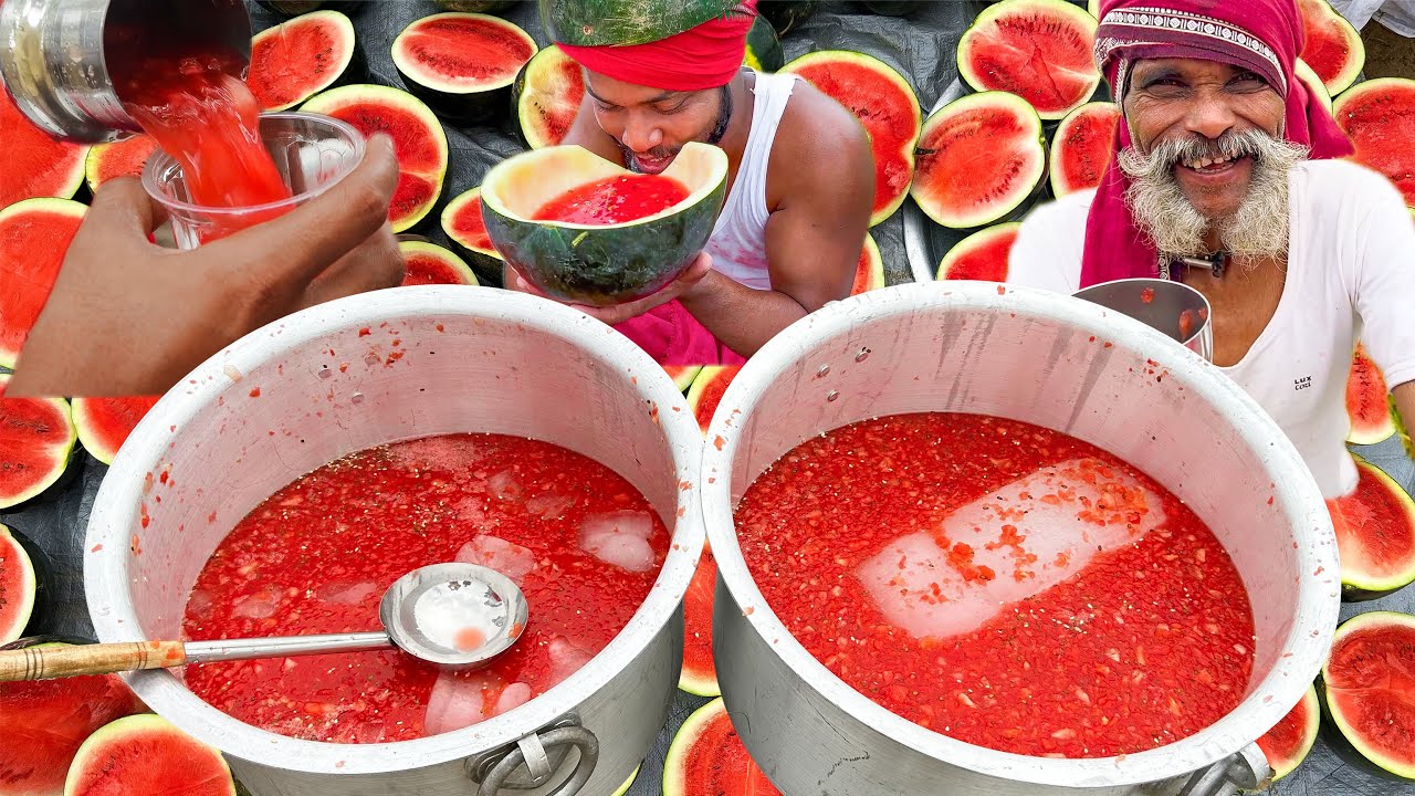 HEALTHY WATERMELON JUICE | ତରଭୁଜ ଜୁସ ପିଇ ମଜା ଆସିଗଲା | Watermelon Summer ...
