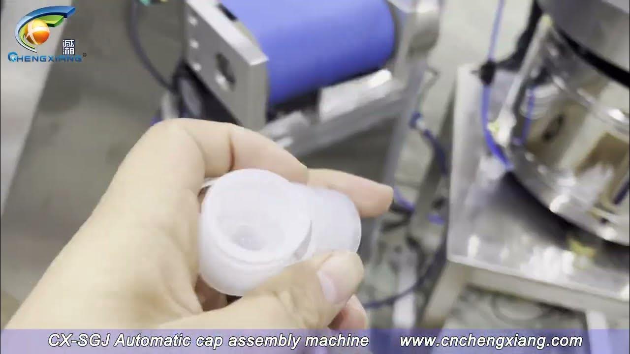 CX-SGJ Automatic cap assembly machine - YouTube