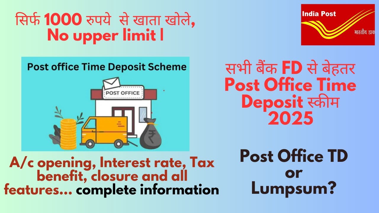 Post office TD Scheme 2025 | Post office Time Deposit |Post office ...