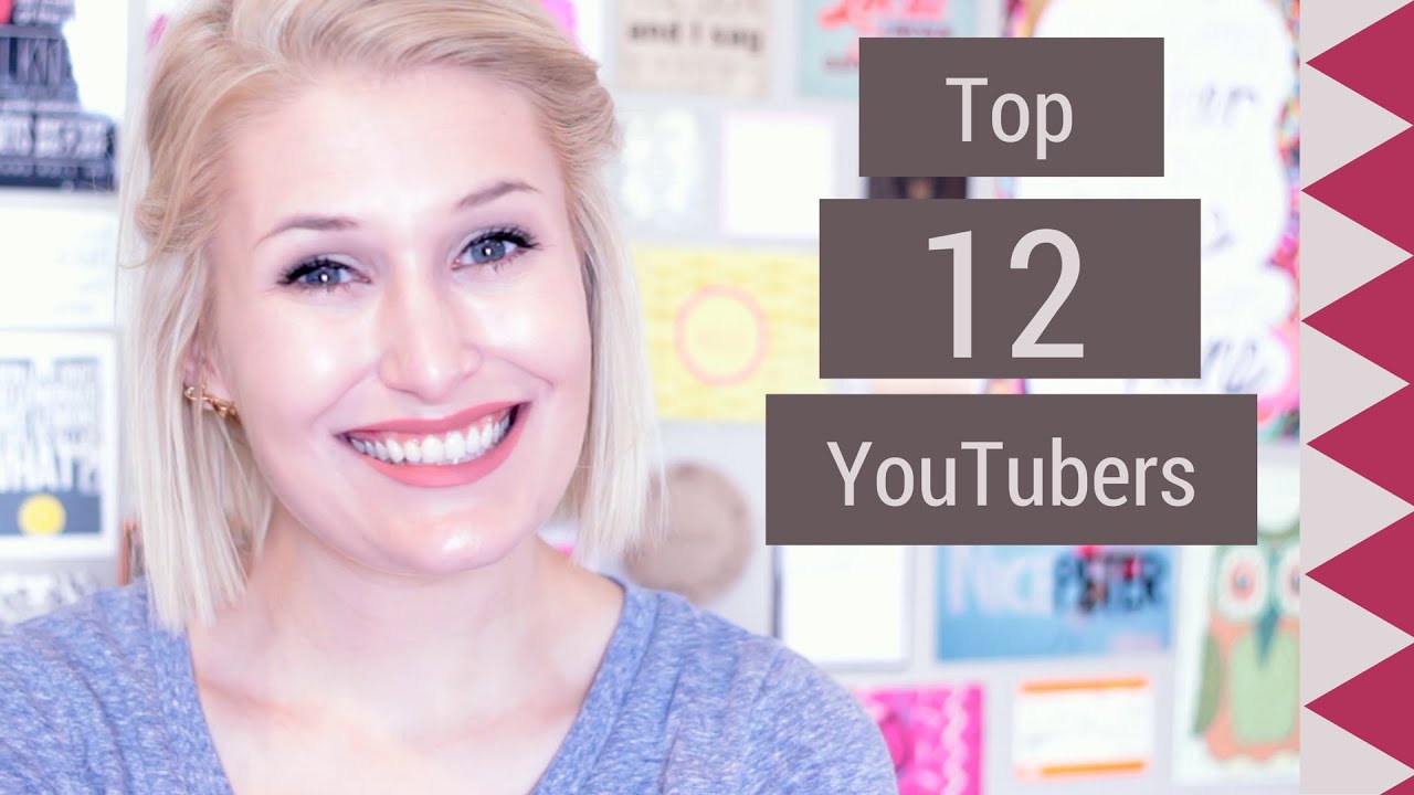 12 MOST RECOMMENDED YOUTUBERS | Emma Marie - YouTube
