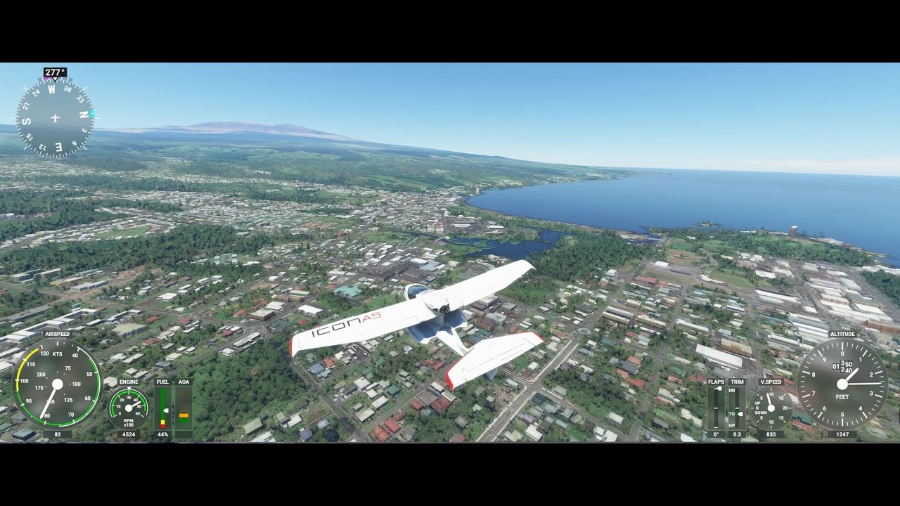 Microsoft Flight Simulator 2020 Big Island Hawaii fly around - YouTube