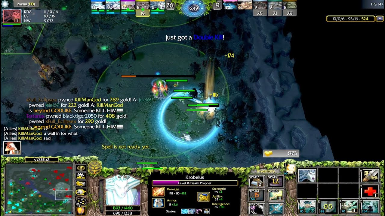 DOTA 1 Krobelus Death Prophet Beyond GODLIKE #5 - YouTube