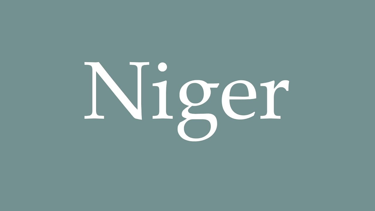 How to pronounce ''Niger'' correctly in French - YouTube