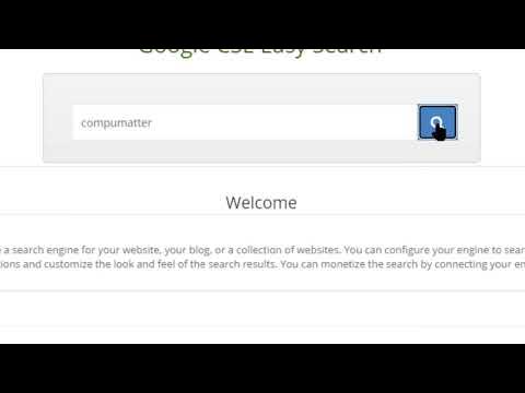 Google CSE google-cse-easy-search-google-api-php-script - YouTube