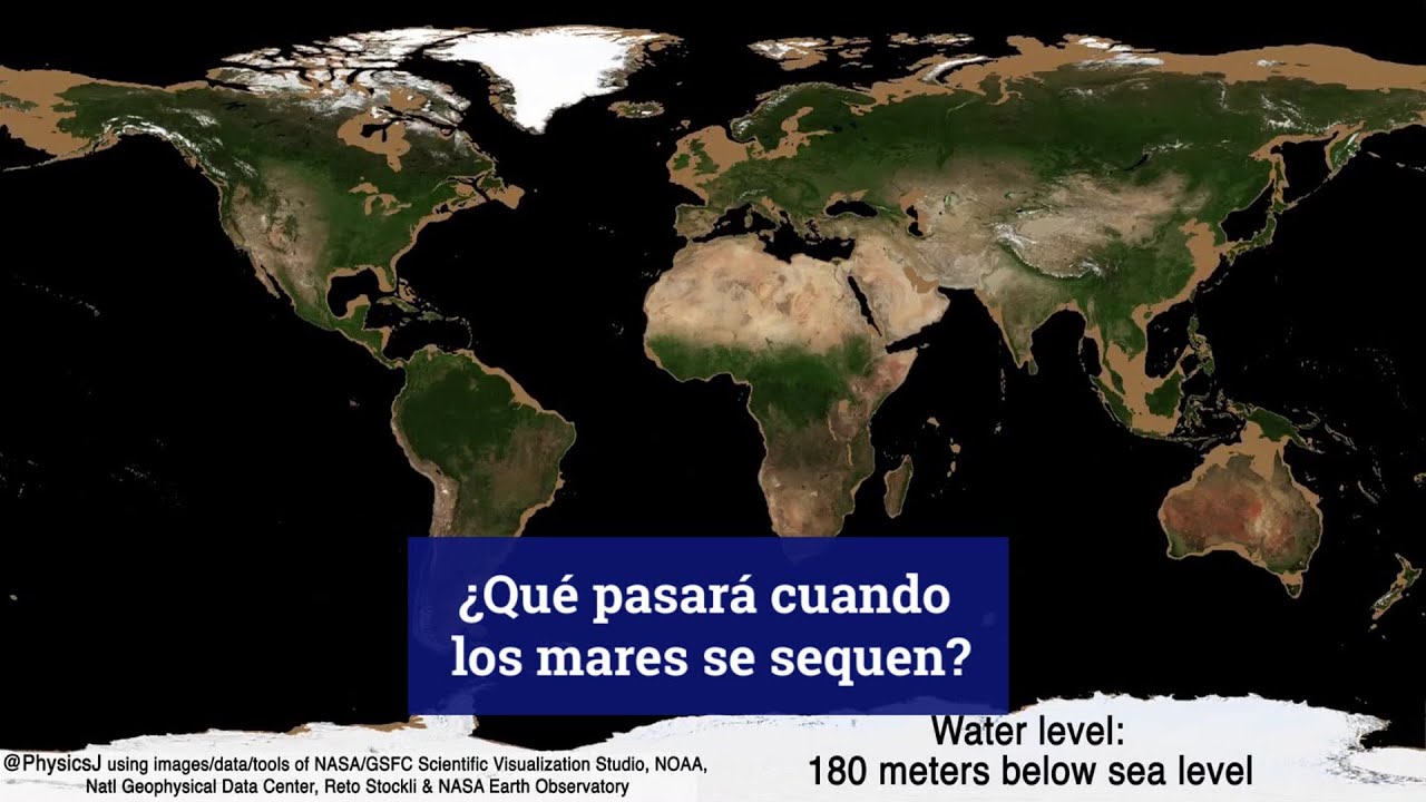 Así sería la Tierra sin agua en los océanos - YouTube
