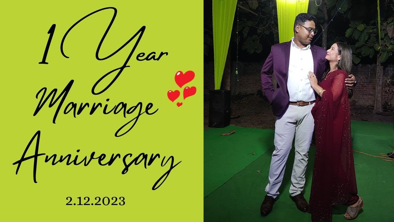 Celebrating One Year of Love: Our 1 Year Marriage Anniversary Vlog ️💍🥰 ...