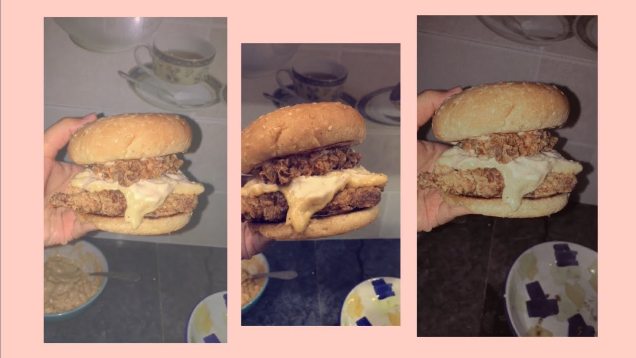 Mac n Cheese Crunch Burger | Easy Crunch Burger Recipe. - YouTube