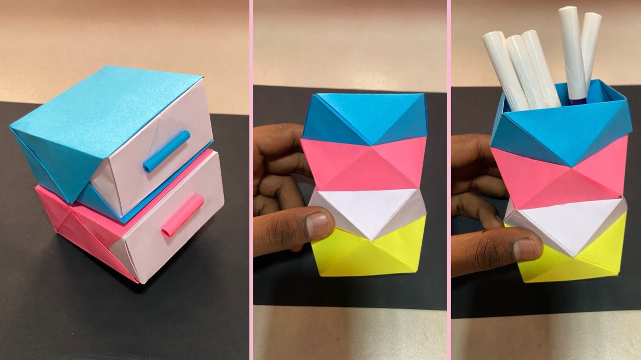 2 Easy & Cute Miniature Paper Crafts 😍 | DIY School Project - YouTube