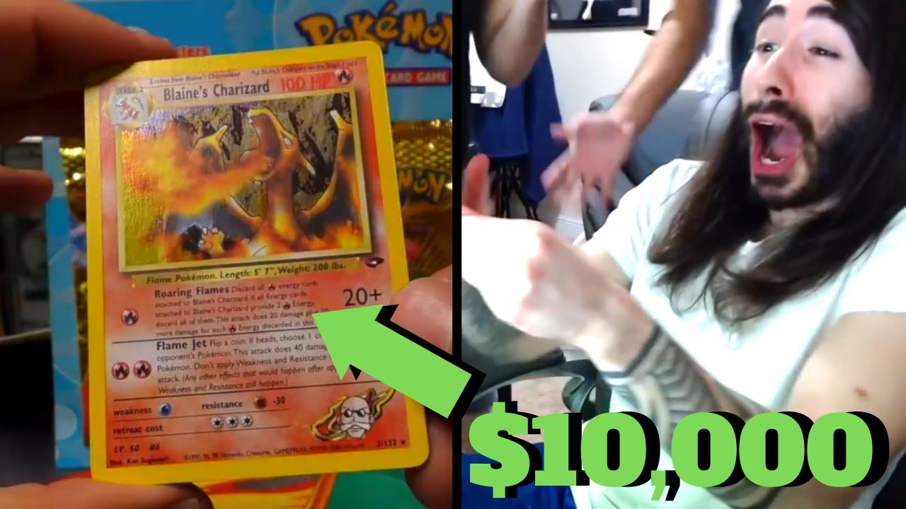 CRAZIEST BLAINE'S CHARIZARD PULLS + REACTIONS COMPILATION | Pokemon ...