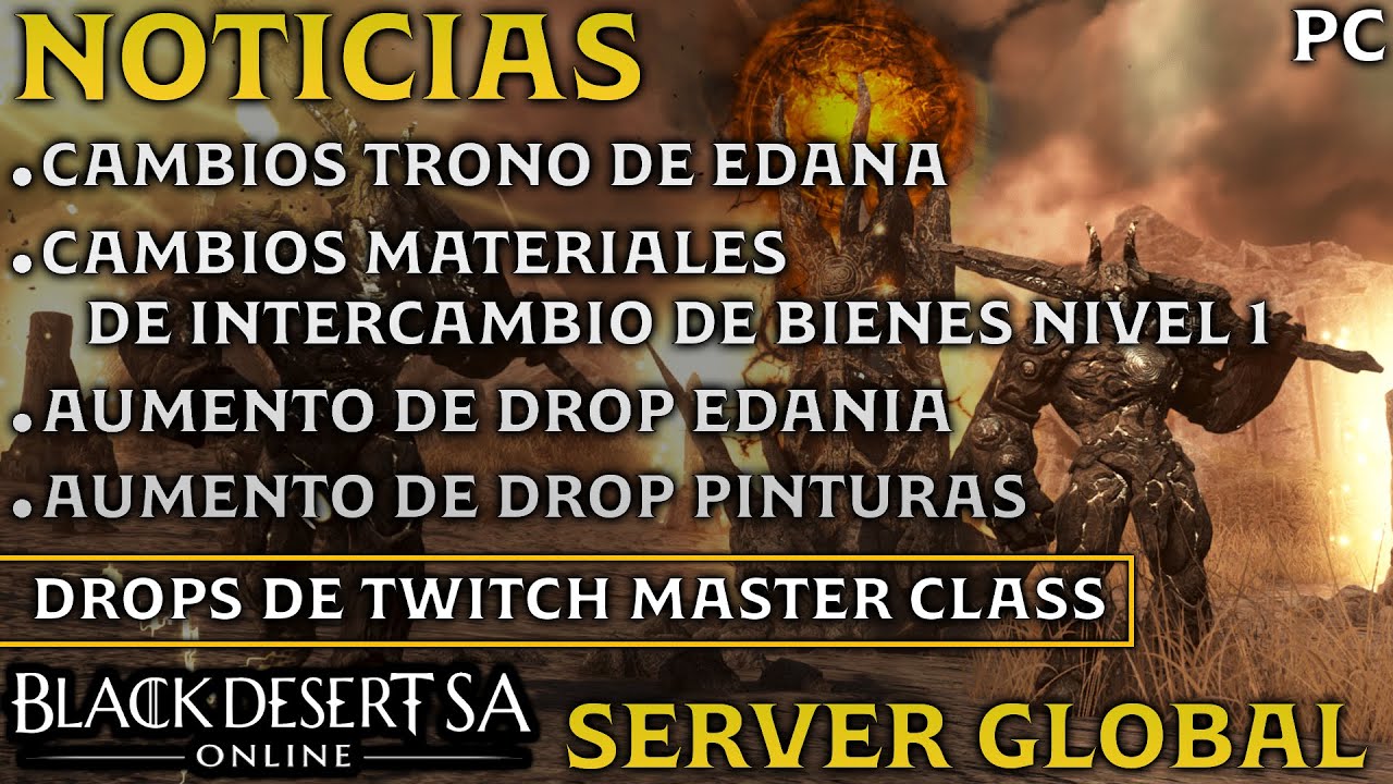 BLACK DESERT SA | BUFF DROP ZONAS DE EDANIA | CAMBIOS TRONO EDANA ...