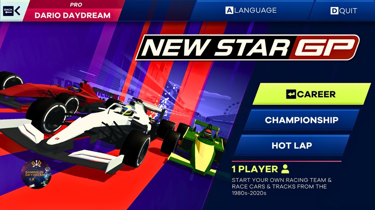 NEW STAR GP STARTING A CAREER PC KEYBOARD GAMEPLAY - YouTube